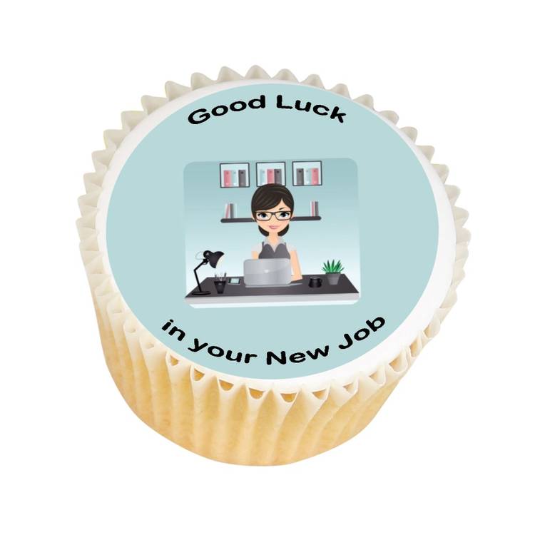 Woman at Desk Cupcakes | Kiss Cakes